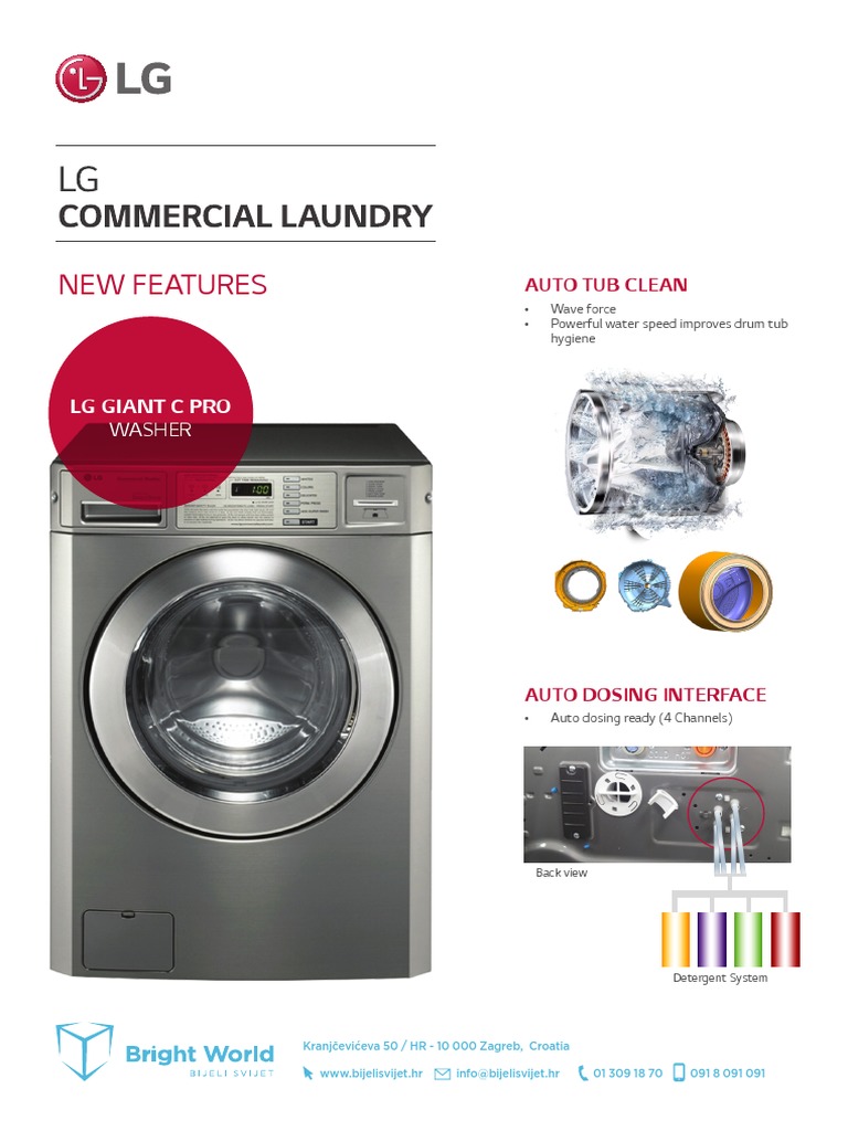 New LG Giant C PRO Washer | PDF | Washing Machine | Manufactured Goods