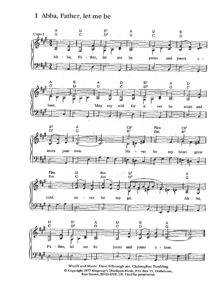 1 Abba Father, Let Me Be. 3x4