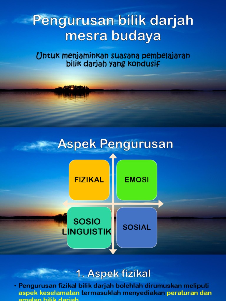 Pengurusan Bilik Darjah Mesra Budaya | PDF