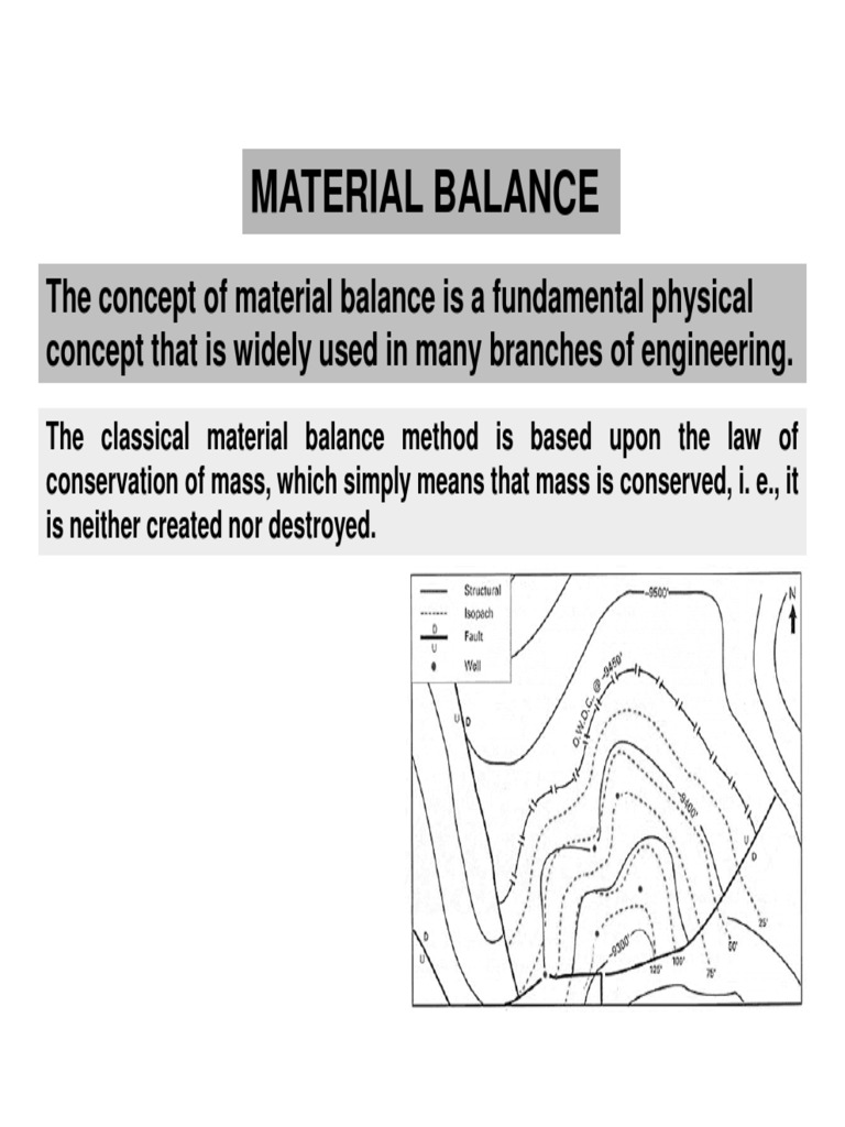 Material Balance Method in Reservoirs | PDF | Petroleum Reservoir | Gases