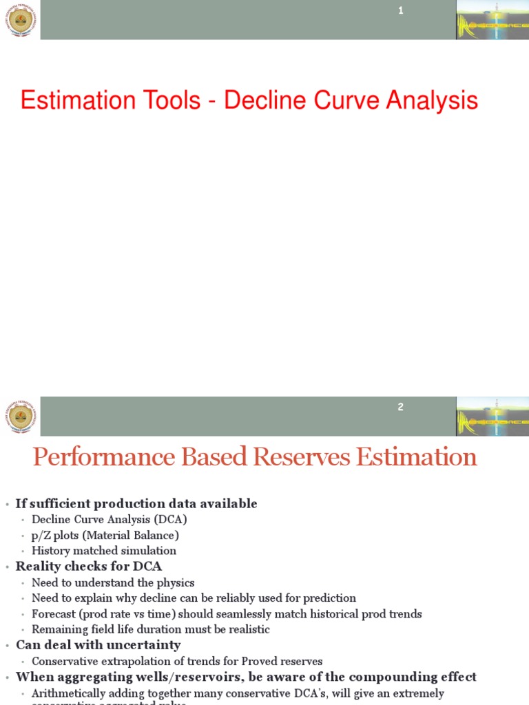 Decline Curve Analysis | PDF | Forecasting | Logarithm