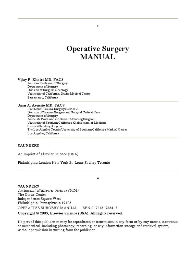 Operative Surgery | PDF | Lung | Thyroid