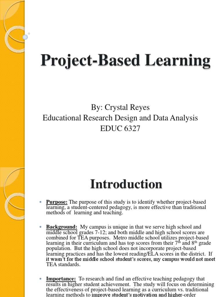 Reyes Crystal Project-Based Learning | Download Free PDF | Project Based Learning | Qualitative ...