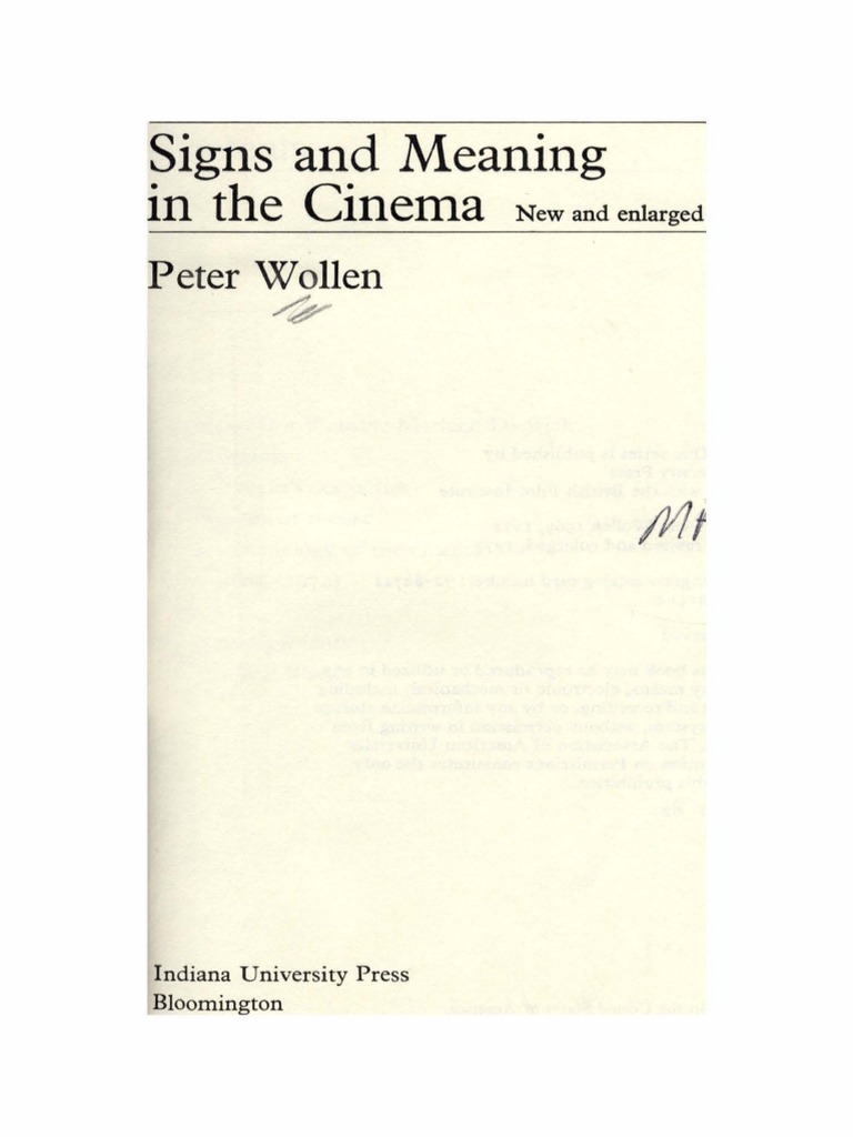 Wollen Peter Signs and Meaning 1969 1972 | PDF | Aesthetics