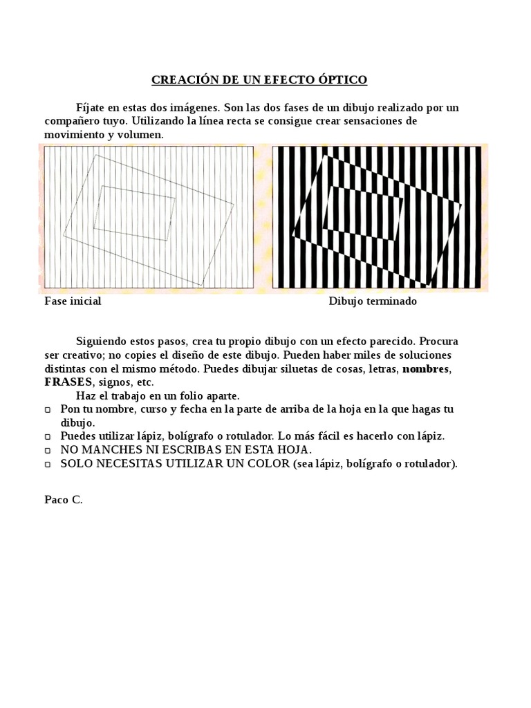 Crear Un Efecto Optico PDF | PDF