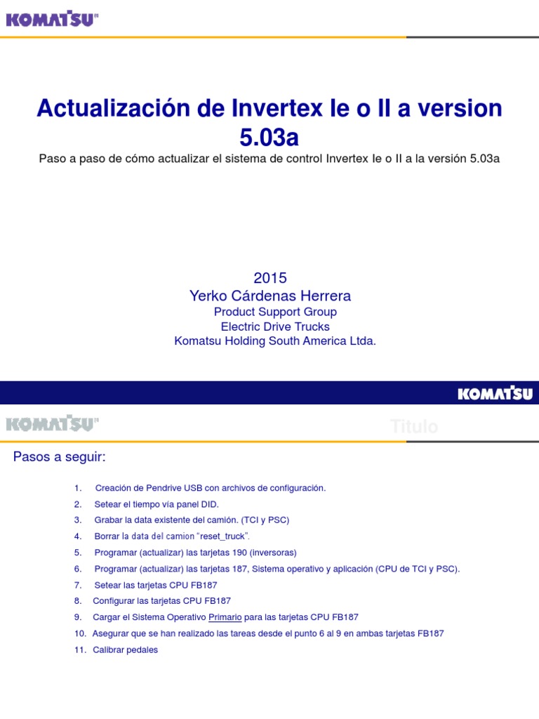 Actualizacion v5 Procedimiento Invertex Ie | PDF | Memoria USB | Diodo ...