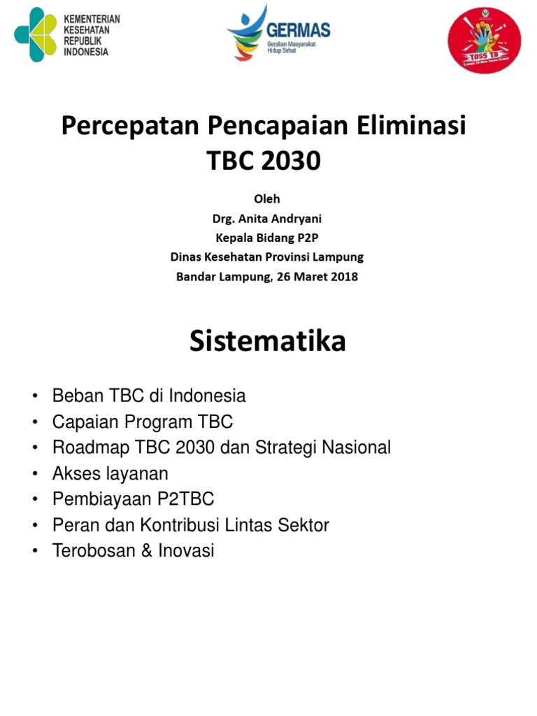 Percepatan Pencapaian Eliminasi TB 2030 Seminar | PDF