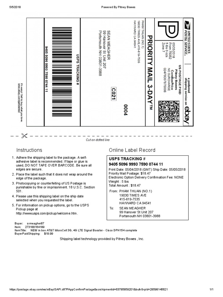 Label ATT MICrocell | PDF