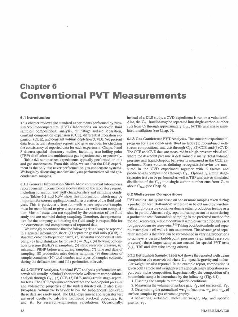 CAP6 Whitson Phase Behavior | PDF | Pressure | Barrel (Unit)
