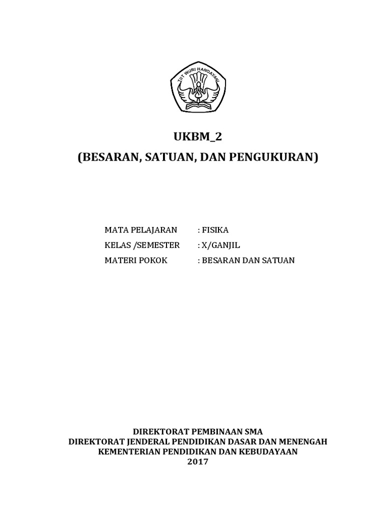 UKBM 3.2 Besaran Dan Satuan | PDF