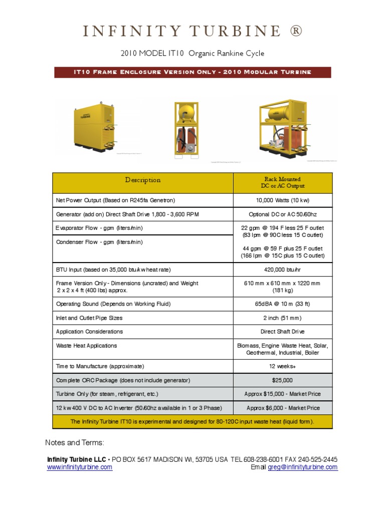 IT10 Brochure | PDF | Energy Technology | Energy Conversion