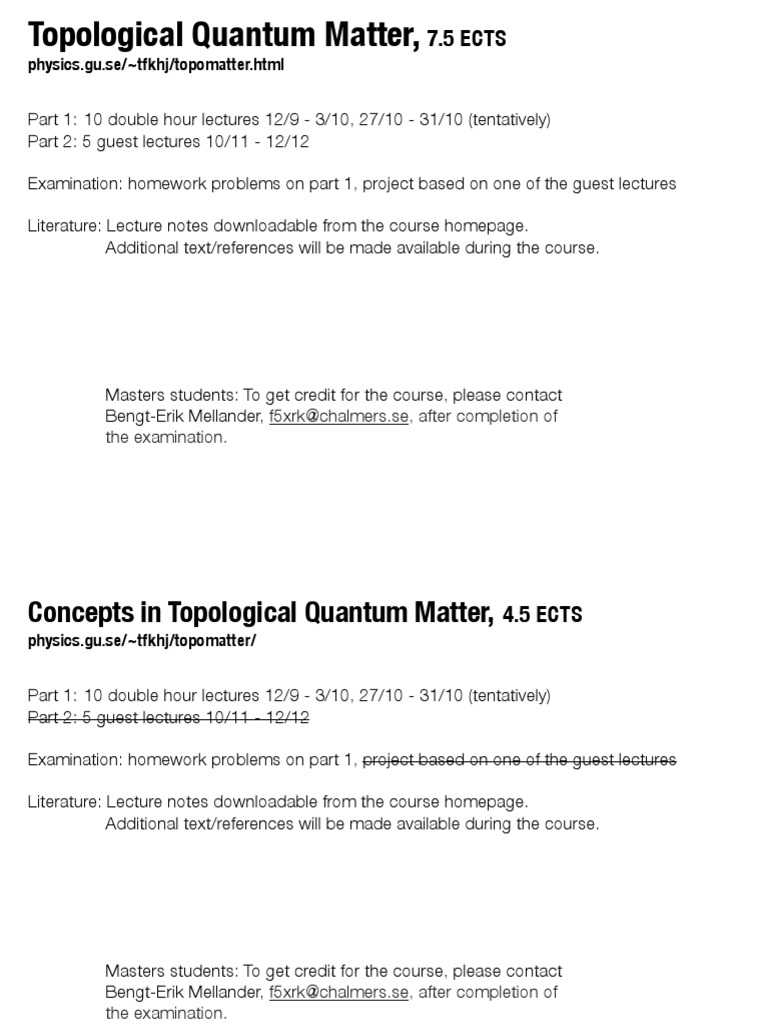 Topological Quantum Matter | PDF | Particle Physics | Electromagnetism
