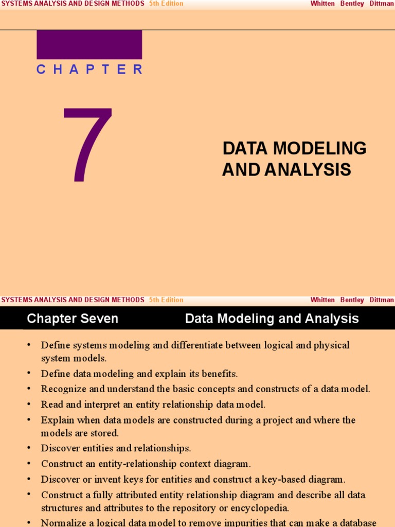 Systems Analysis and Design 6 | PDF | Conceptual Model | Data Model