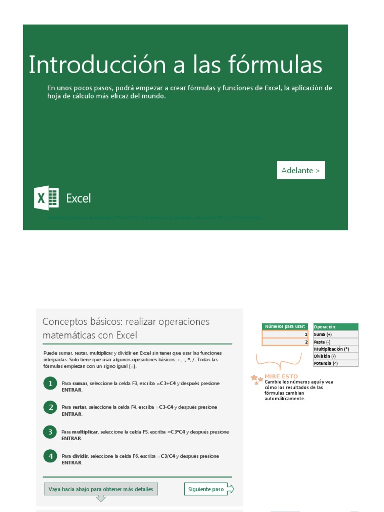 Tutorial de Fórmula1 | PDF | Microsoft Excel | Enseñanza de matemática