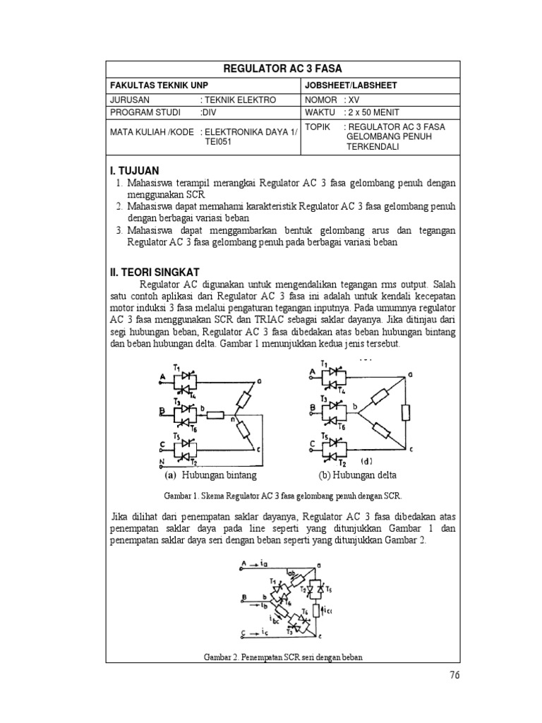 Regulator Ac 3 Fasa | PDF