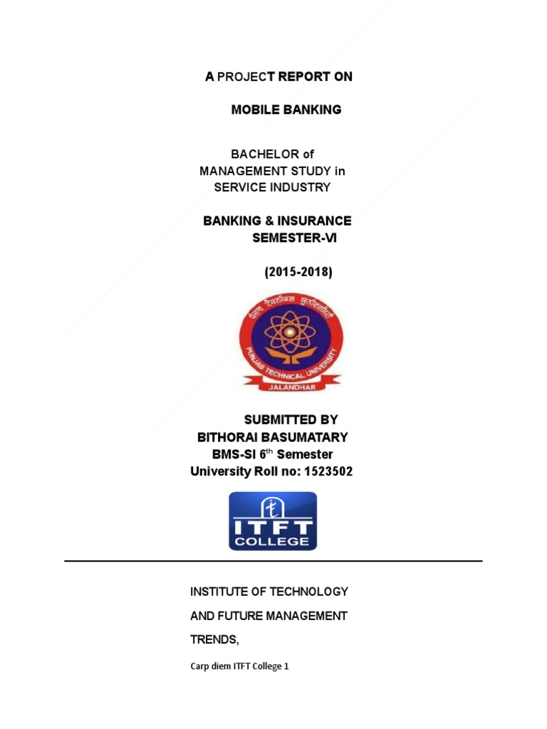 Mobile Banking Project Bithorai | PDF | Service Industries | Banking
