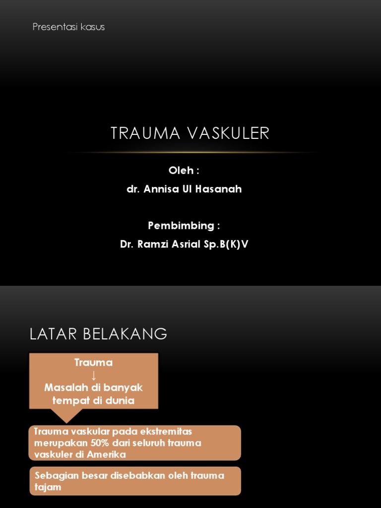 Trauma Vaskuler | PDF