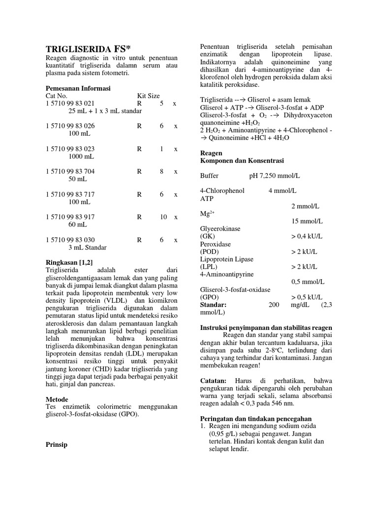 Trigliserida Fs | PDF