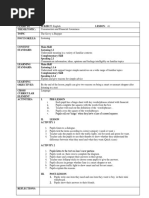 KSSM English Lesson Plan For Form 2 (Sample) | PDF | Lesson Plan ...