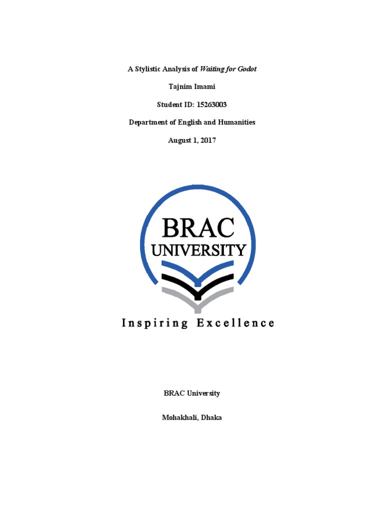 Stylistic Analysis of Waiting for Godot | PDF | Human Communication ...