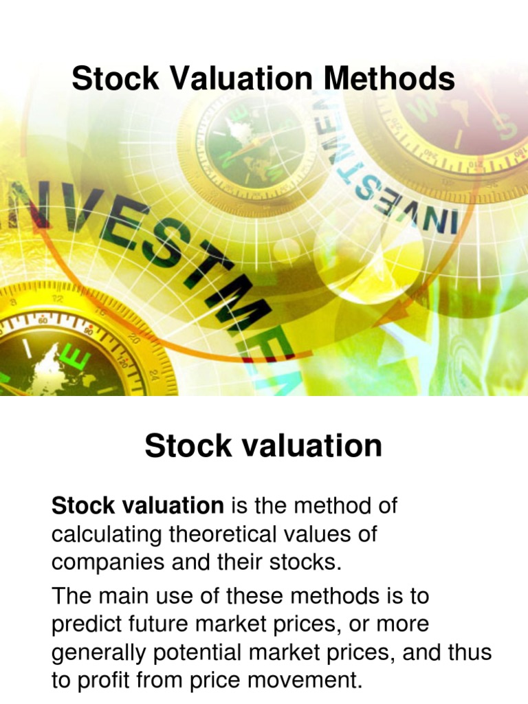 Stock Valuation Methods | PDF | Stock Valuation | Valuation (Finance)