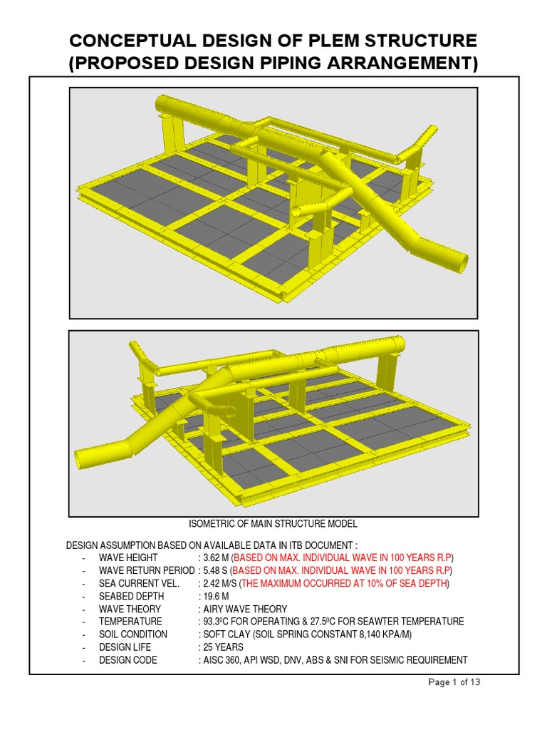 Conceptual Design and Stress Analysis of a Proposed PLEM Structure ...