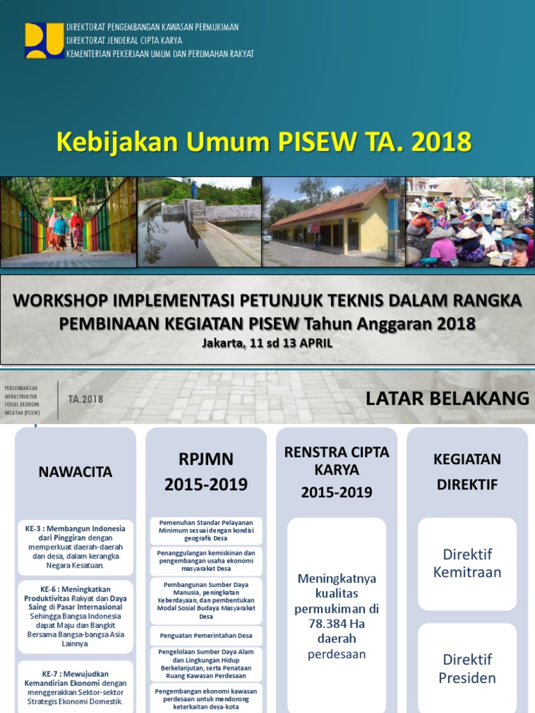 Kebijakan Umum PISEW 2018 | PDF