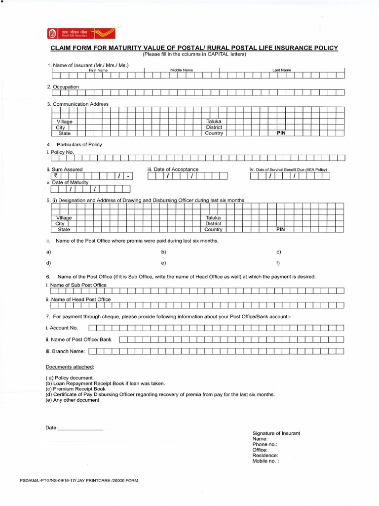 PLI Claim Form | PDF
