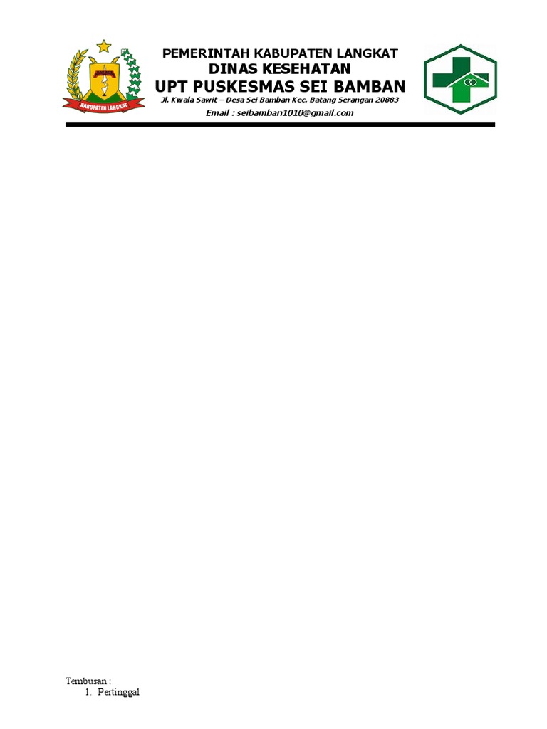 Kop Surat Upt PSB (Sop) | PDF