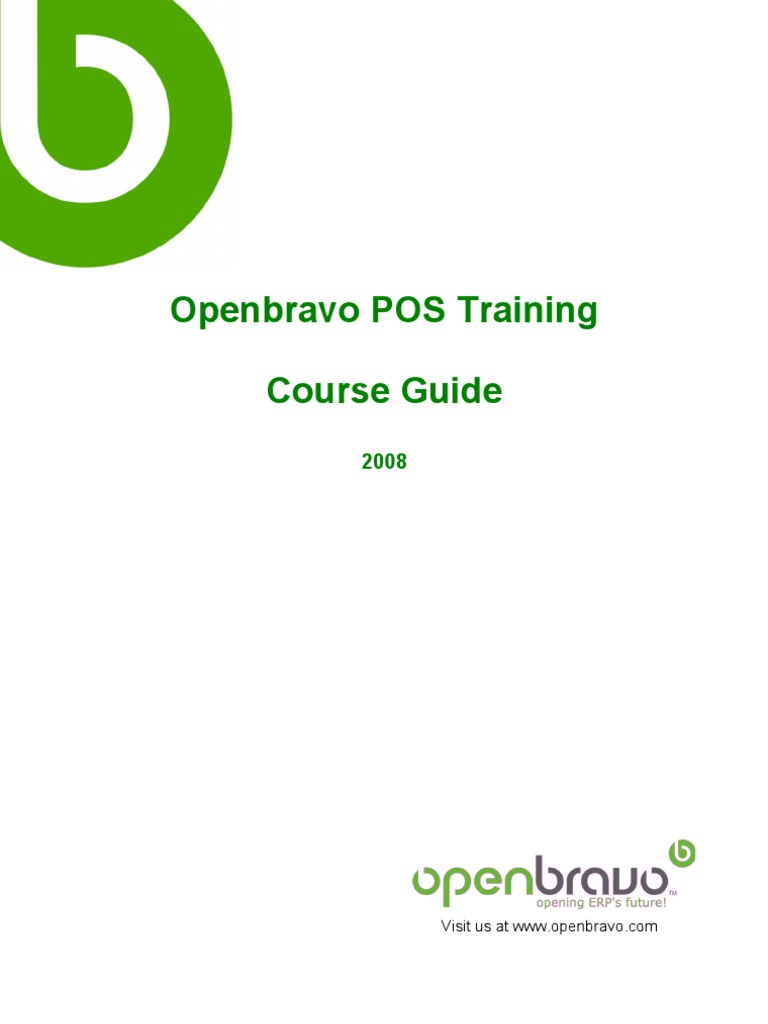Openbravo POS Training Course Guide | PDF | Point Of Sale | Information Technology Management