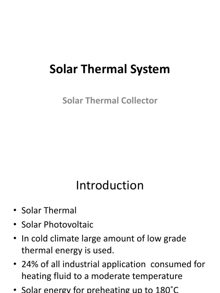 Solar Thermal System | PDF | Water Heating | Solar Energy