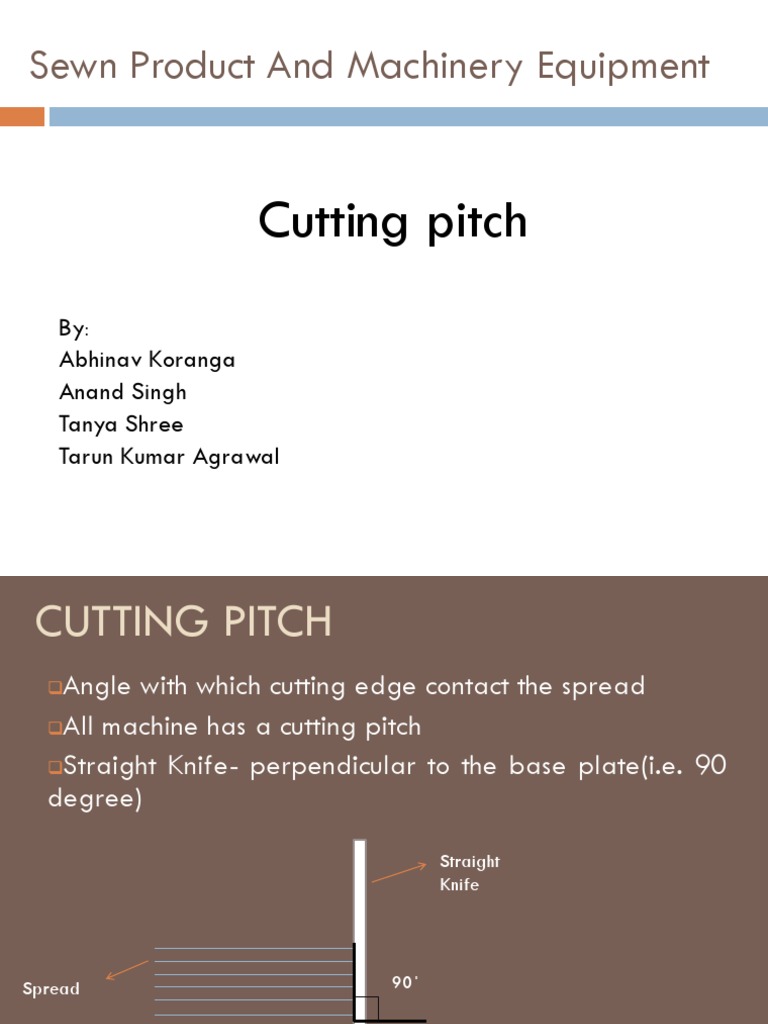 Cutting Pitch | PDF | Knife | Space
