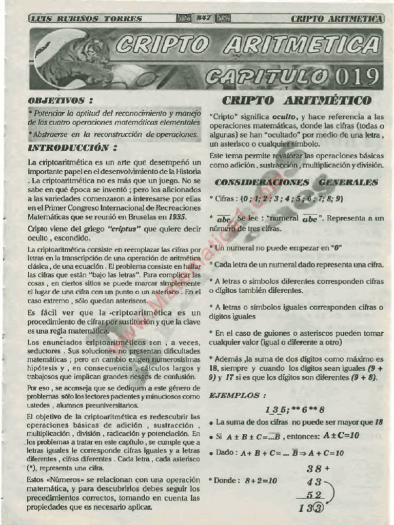 Cripto Aritmetica | PDF