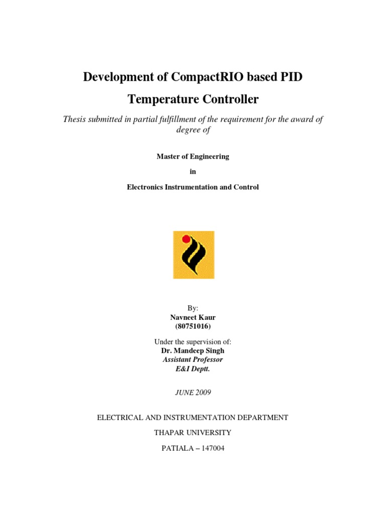 Development of Compactrio Based Pid Temperature Controller | PDF | Field Programmable Gate Array ...