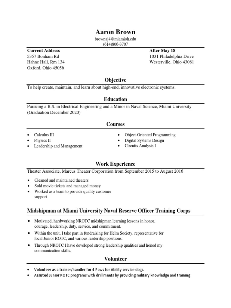 Resume Draft | PDF