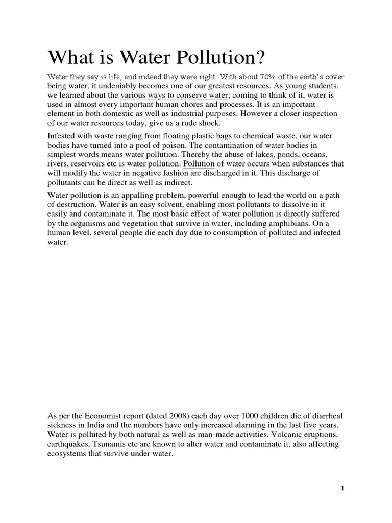 What Is Water Pollution | PDF | Water Pollution | Eutrophication