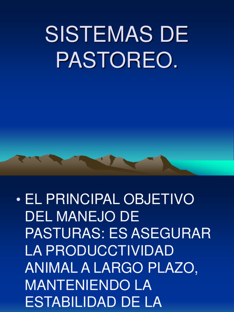 Sistemas de Pastoreo | PDF