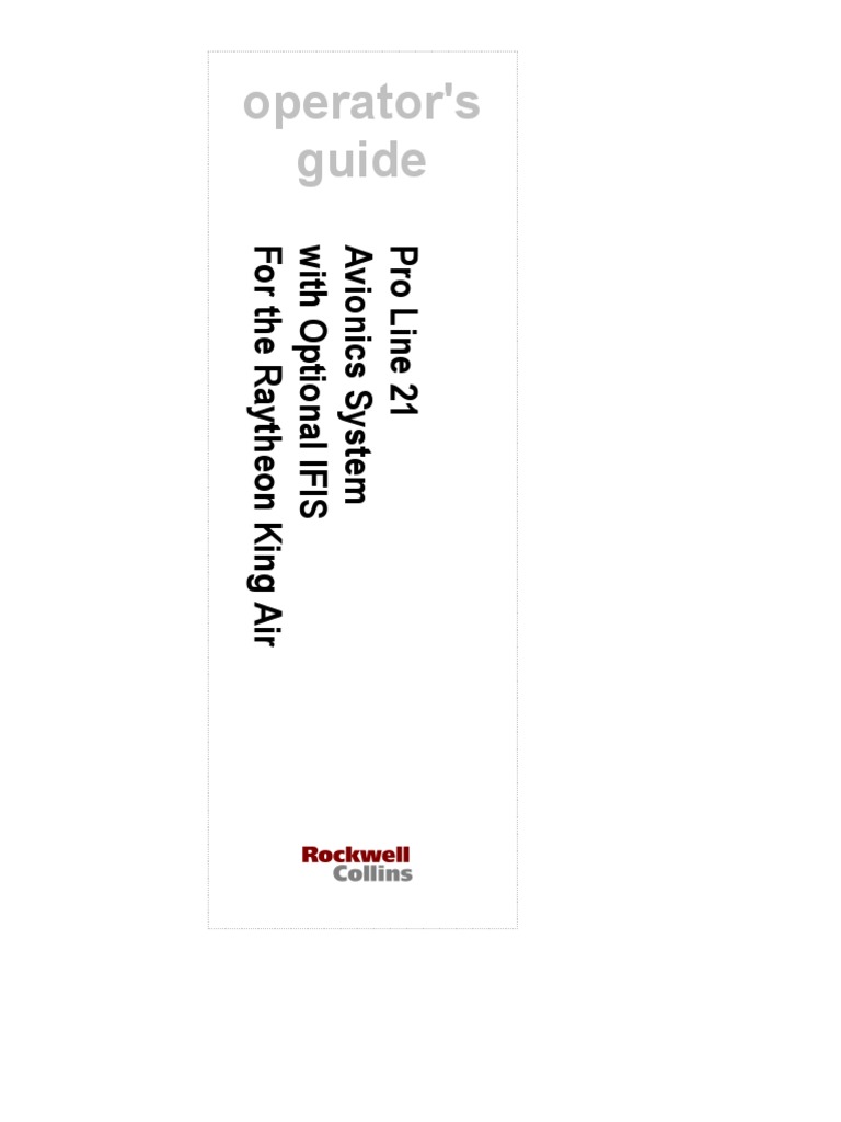King Air Pl21 W Ifis | PDF | Air Traffic Control | Radar