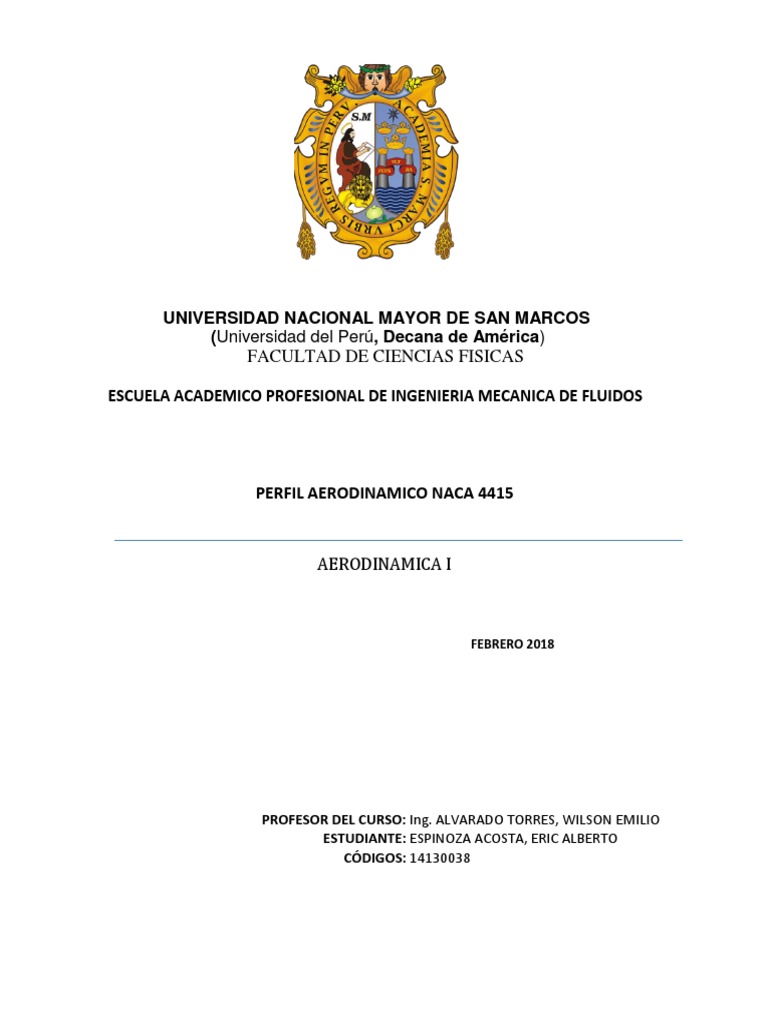 Perfil aerodinámico NACA 4415: Características, aplicaciones y ventajas ...