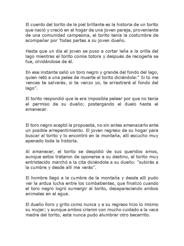 El torito y la lucha del lago | PDF | Ocio