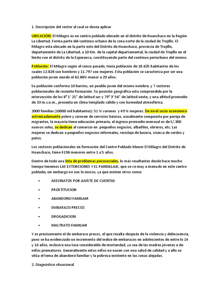 El Milagro Embarazo Precoz | PDF | Embarazo en la adolescencia | Bienestar