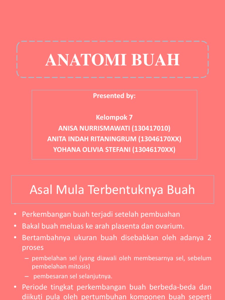 Anatomi dan Jenis Buah | PDF