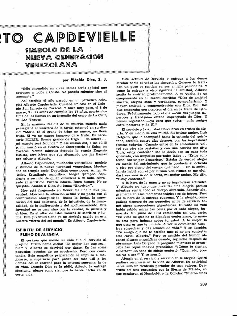 Alberto Capdevielle - Símbolo de La Generación Venezolana | PDF