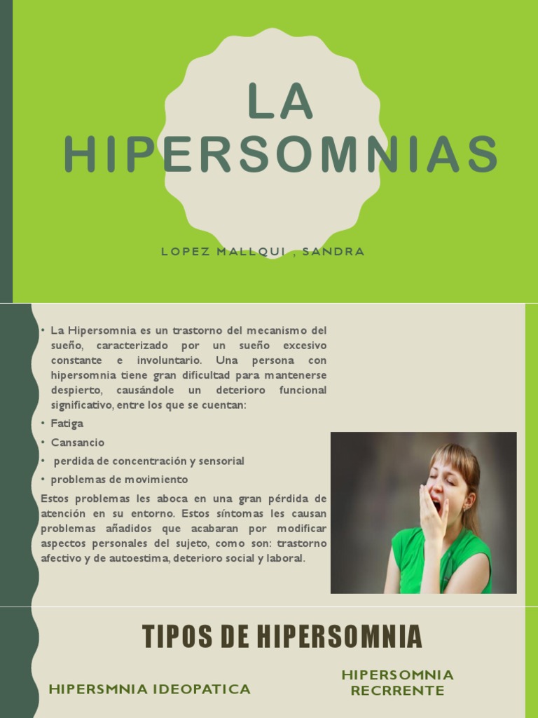 Las Hipersomnias 2 | PDF | Apnea del sueño | Dormir