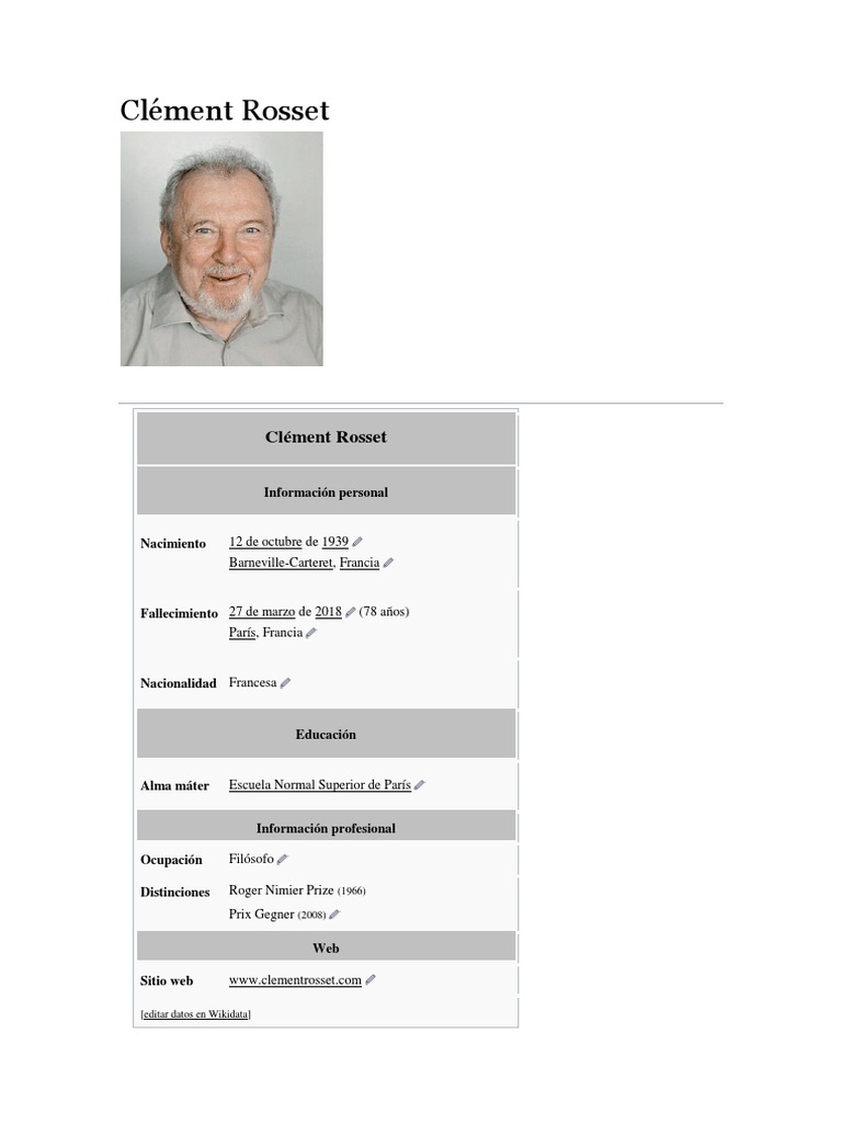 Rosset Clément Rosset | PDF | Friedrich Nietzsche | Gilles Deleuze