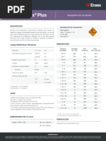 Tronex Plus 915 Ficha Tecnica | PDF | Material explosivo | Explosión