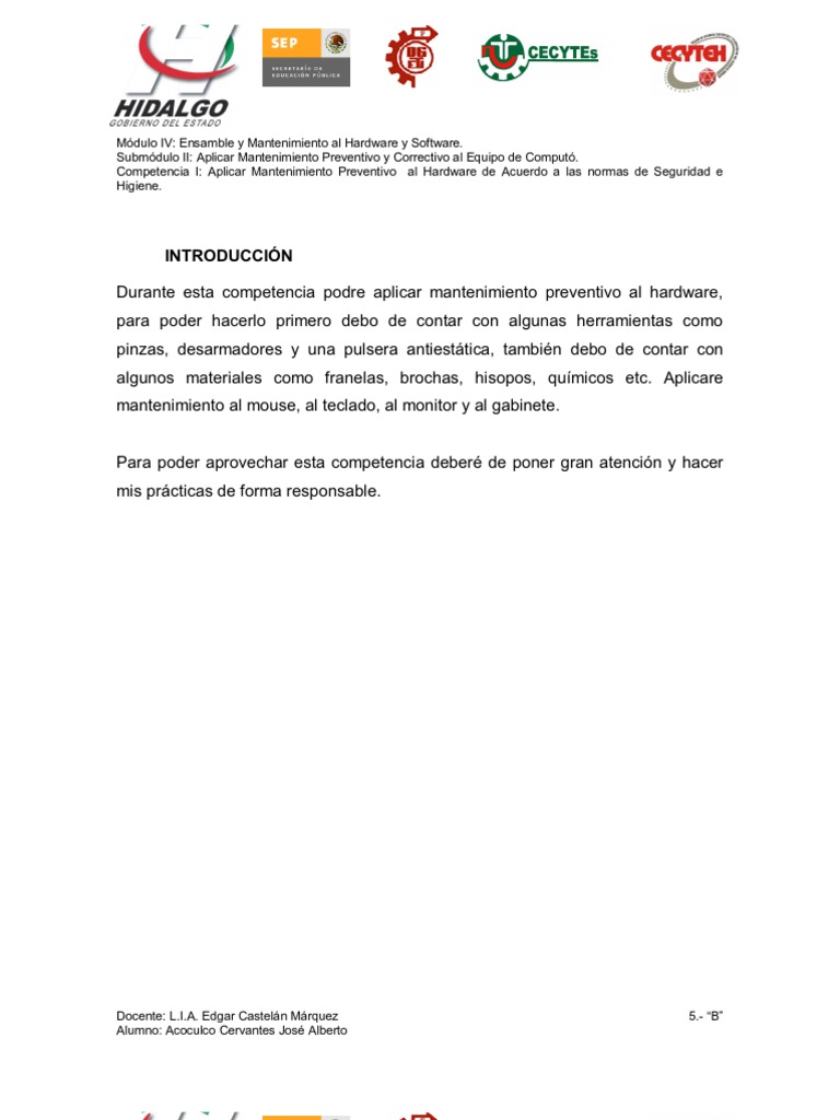 Introducciones y Conclusiones Cia 1 | PDF