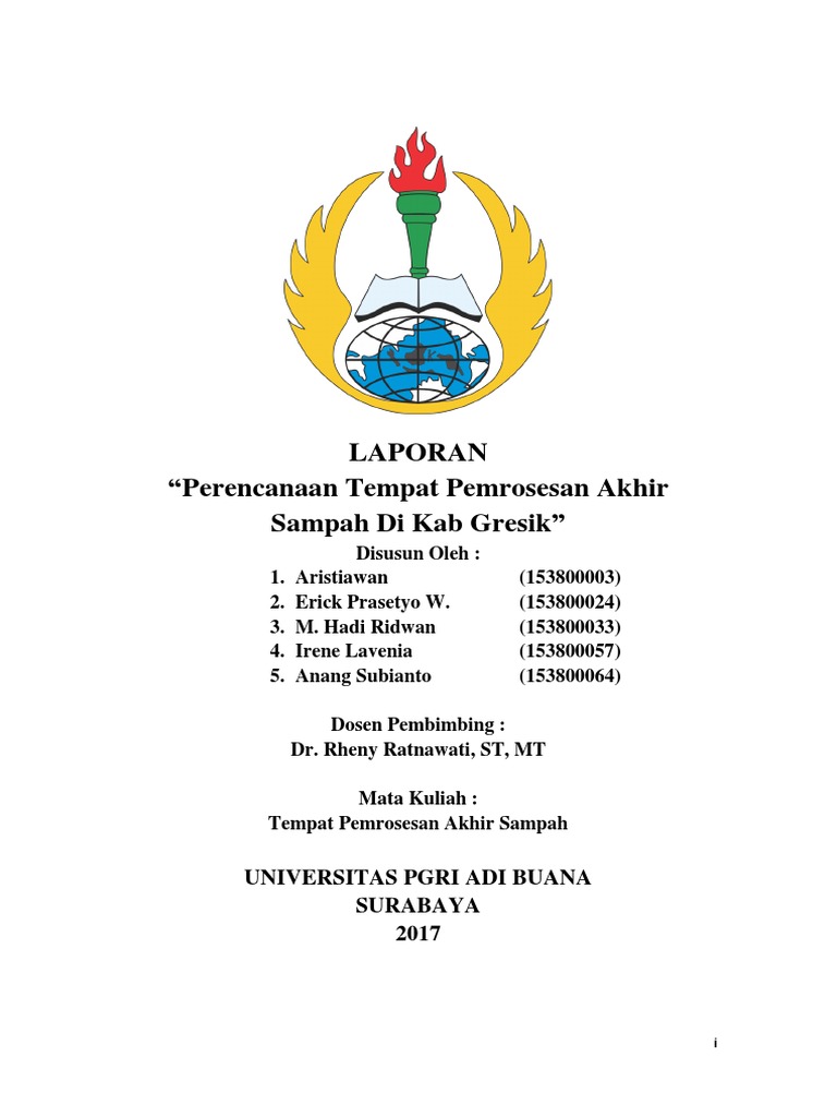 Perencanaan TPA Sampah di Gresik | PDF