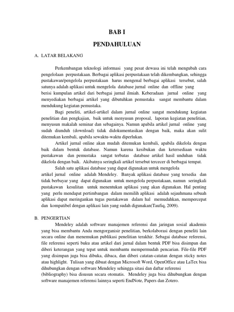 Makalah Mendeley | PDF