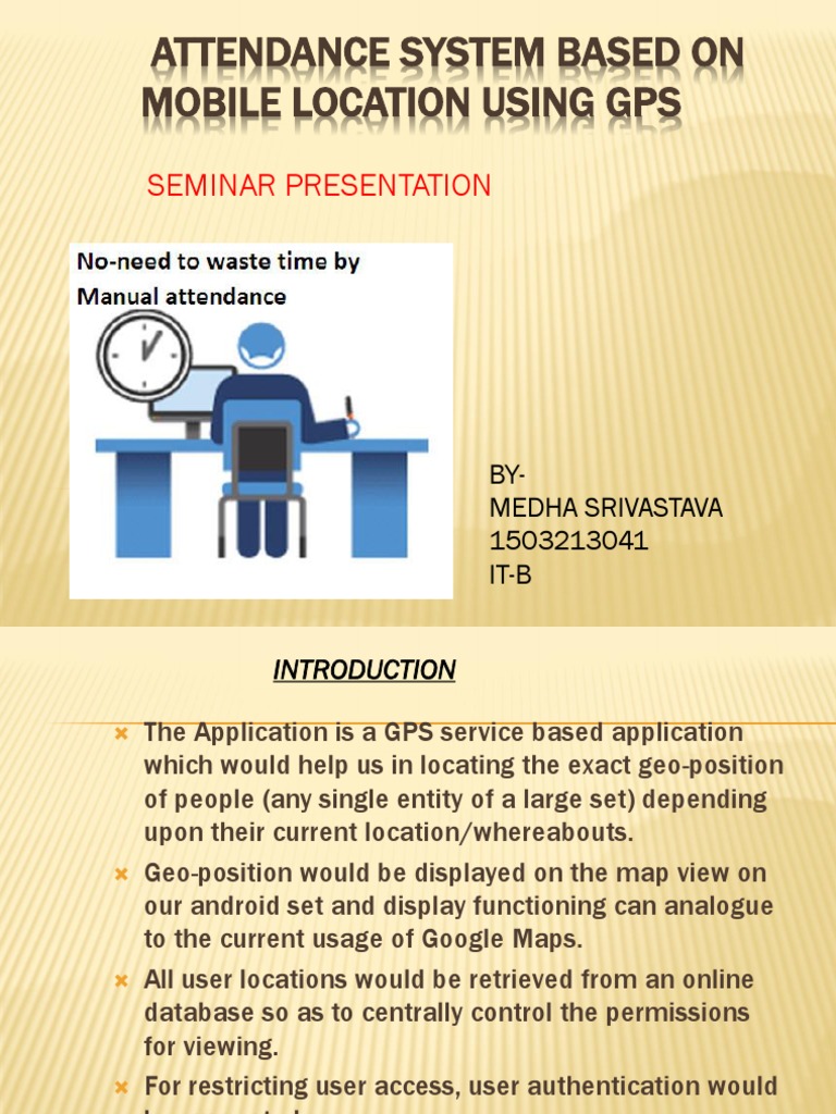 Mobile Location Based Attendance System | PDF | Global Positioning ...